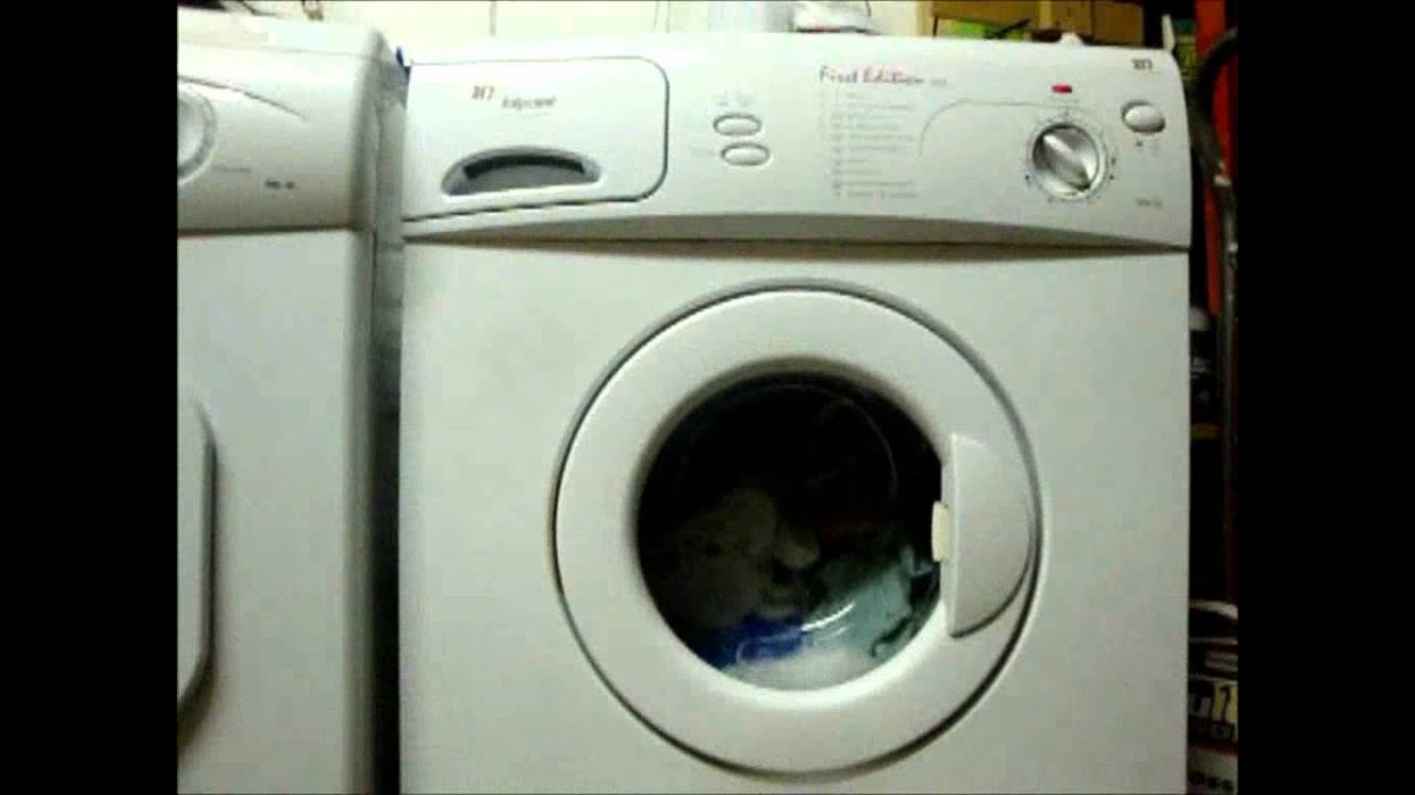 Hotpoint First Edition WM52 Washing Machine prog D cotton 60 start of ...