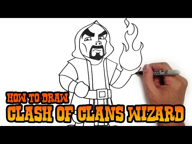 Clash Of Clans Wizard Drawing