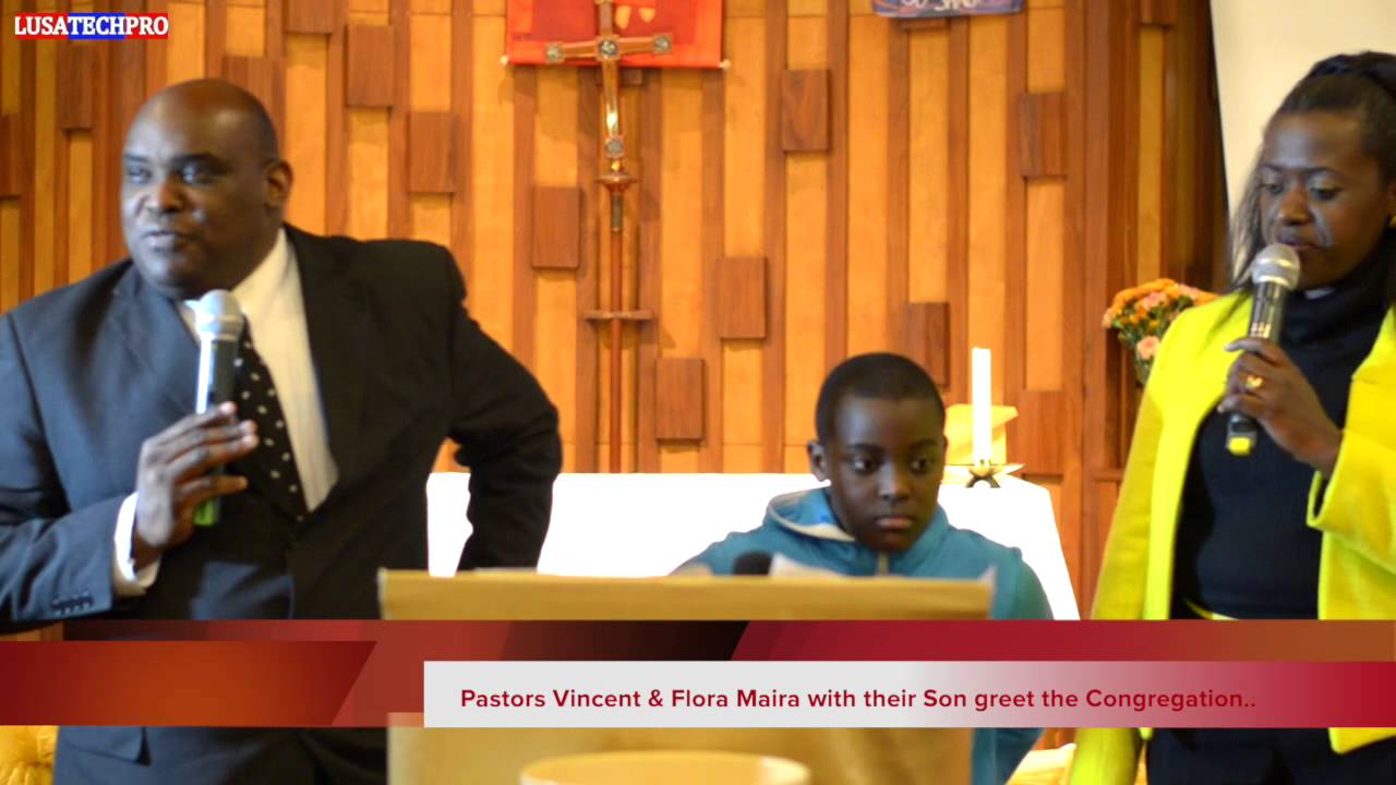 PASTOR VINCENT & FLORA MAIRA GREETS THE CONGREGATION - YouTube