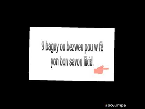 Kisa w bezwen pou w fè Yon savon likid?