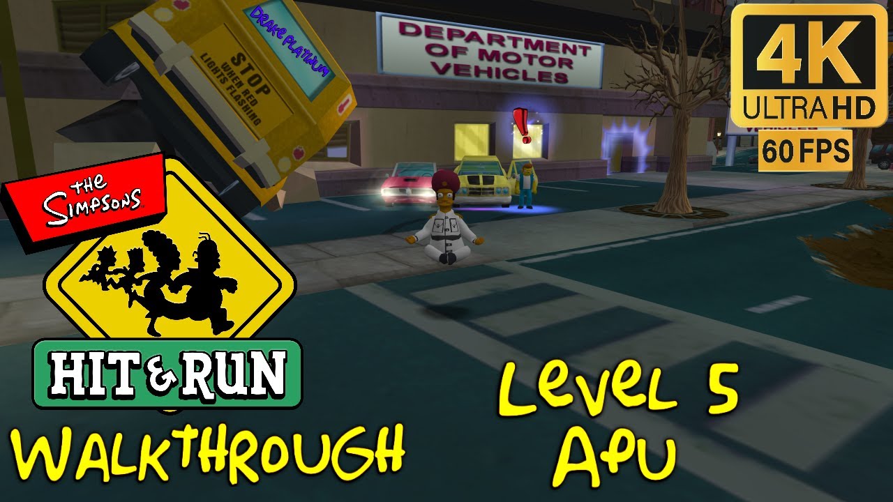 The Simpsons: Hit & Run Walkthrough - Level 5 - Apu 4K Ultra 60 fps ...