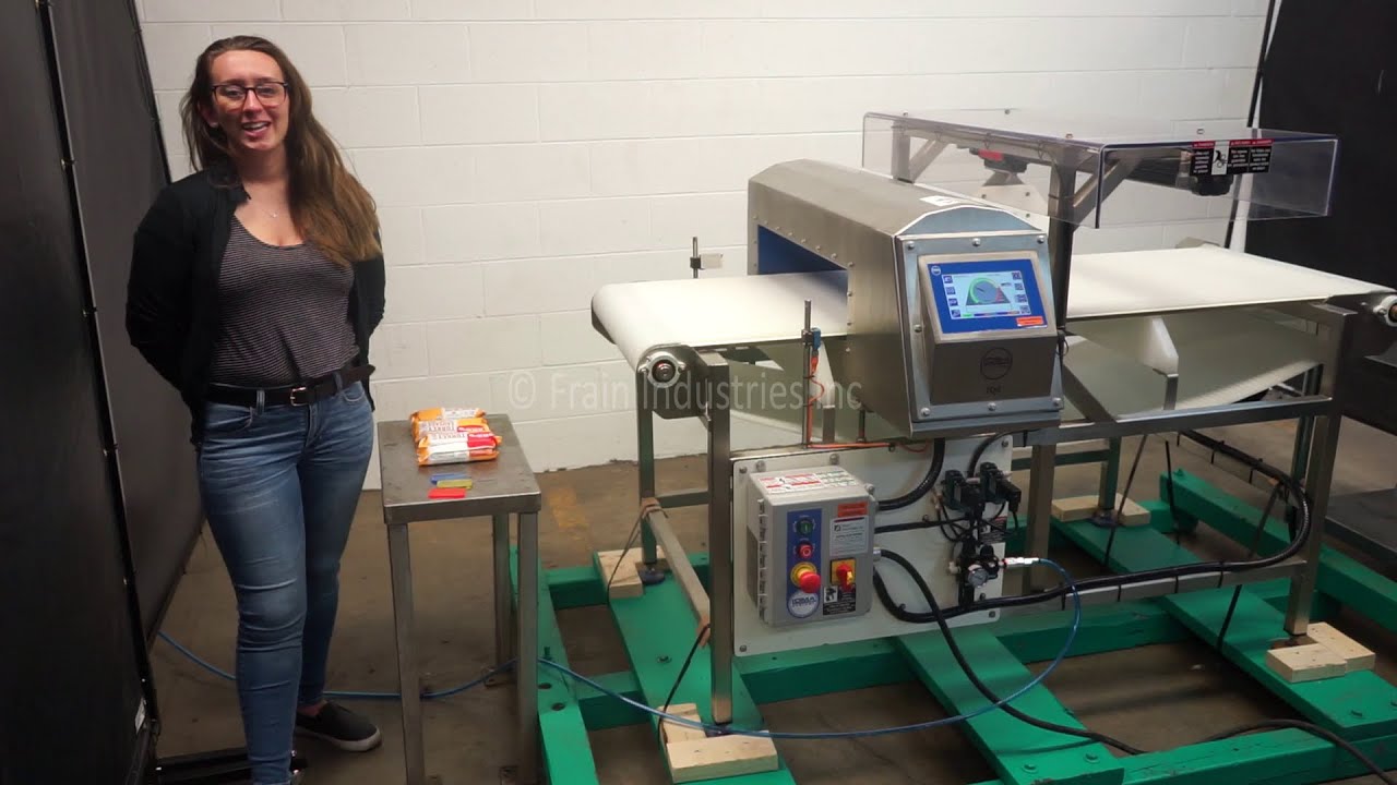 Loma Automatic Inline Stainless Steel Metal Detector Demonstration ...