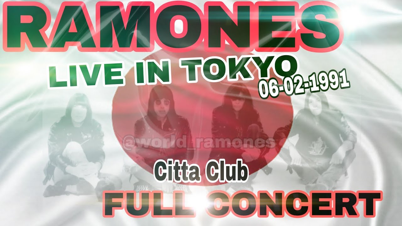 The Ramones - Live Tokyo Japan Citta Club 06-02-1991 - YouTube
