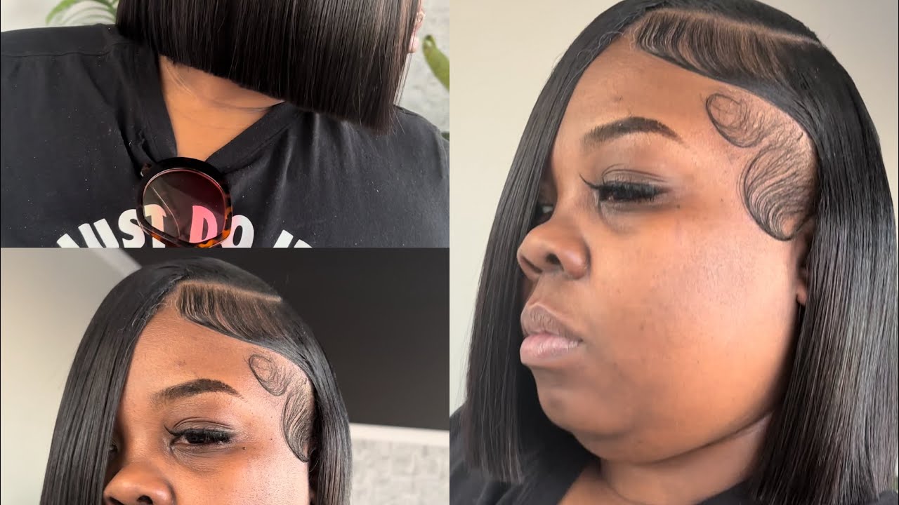 Easy Side Part Edge Tutorial - YouTube