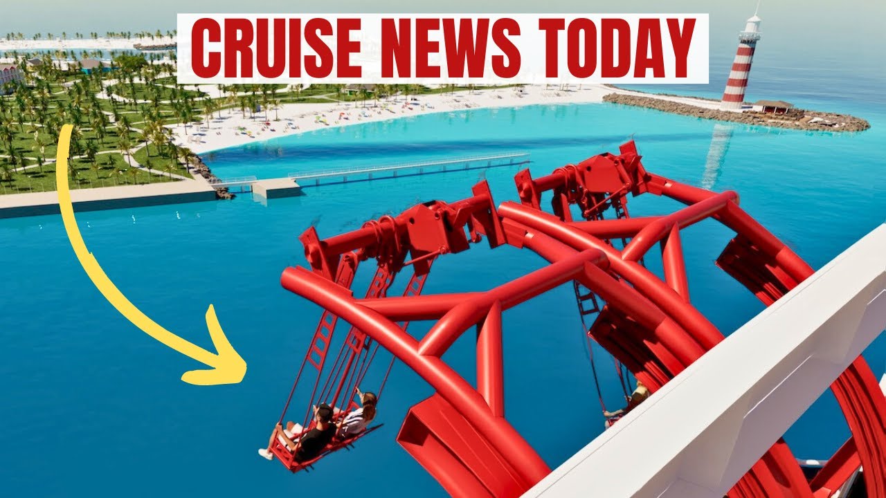 Cruise Ship Thrill Ride Swings Guests Over Ocean - YouTube