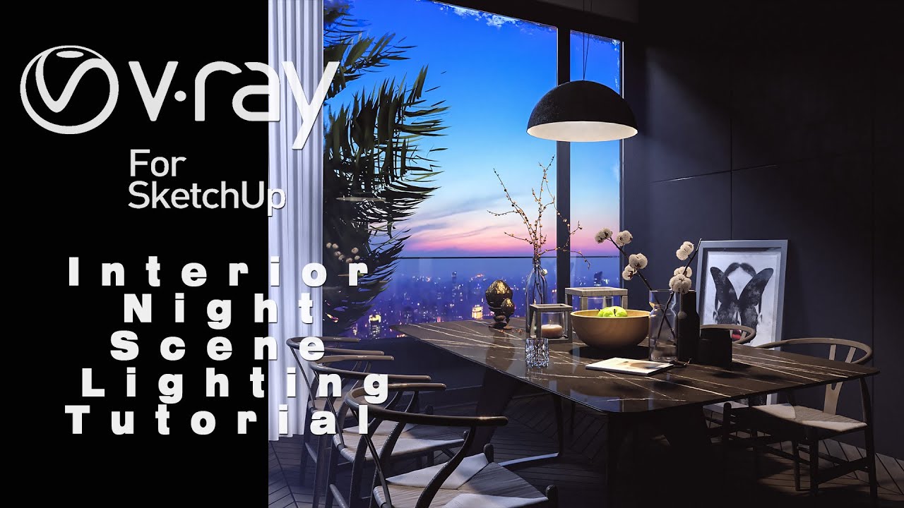 Interior Night Render Vray Sketchup | Psoriasisguru.com