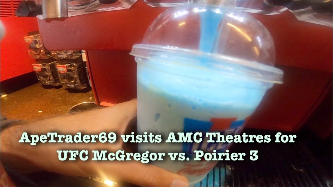 ApeTrader69 visits AMC Theatres for UFC McGregor vs. Poirier 3 - YouTube