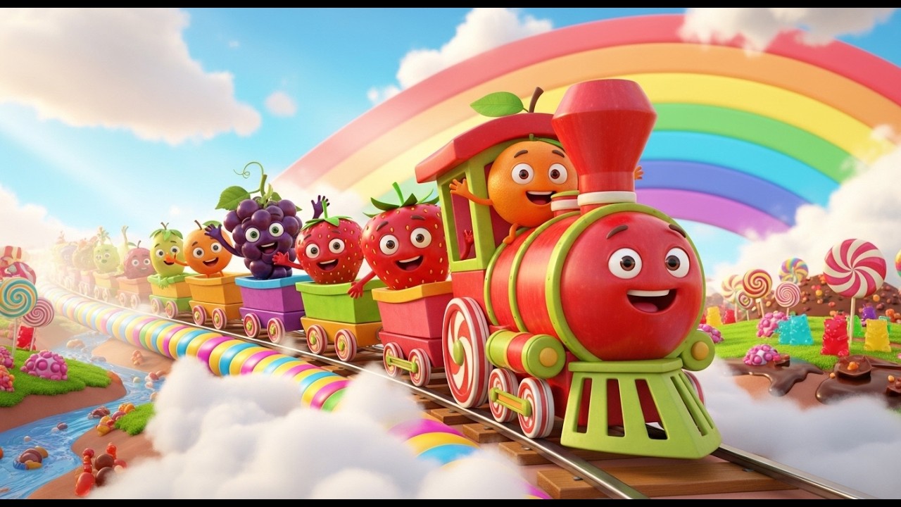 The Fruity Fun Train” nursery rhyme 🚂🍎 - YouTube