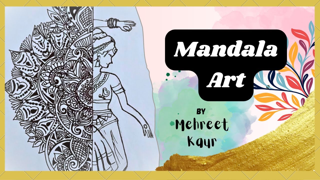 Mandala Art || Kathak dancer drawing || Easy to make || for beginners ...