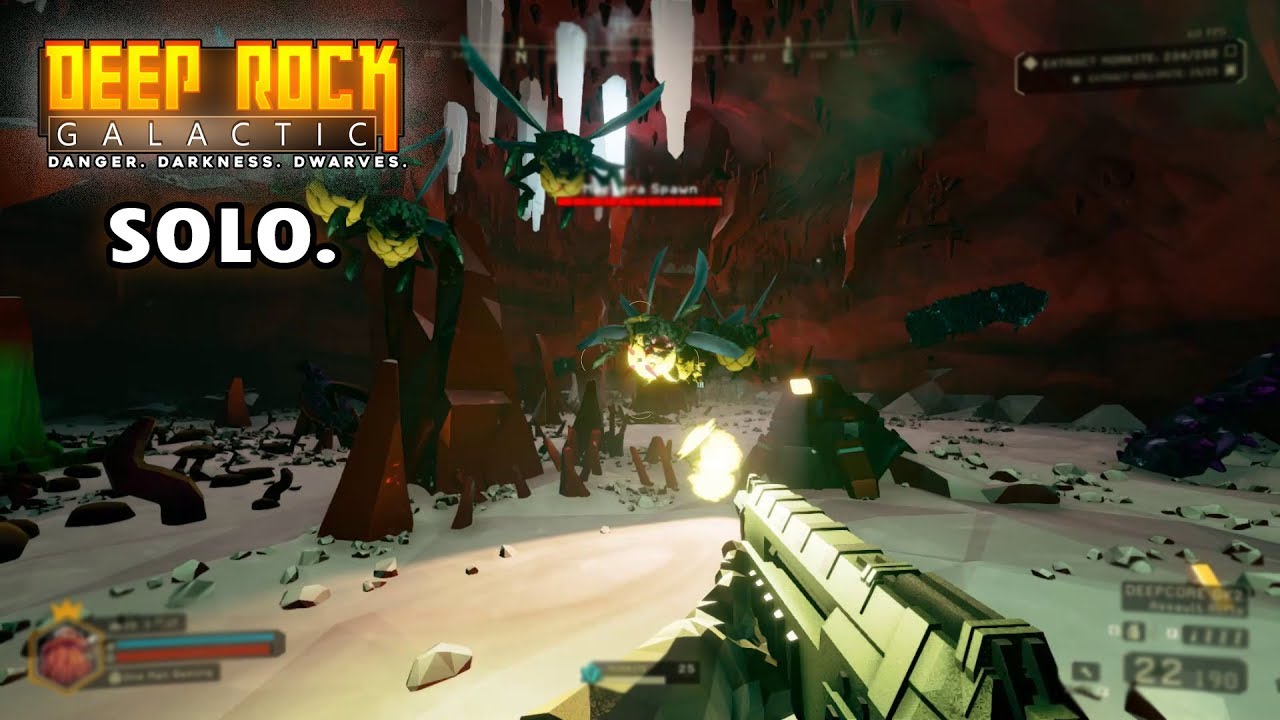 Deep Rock Galactic - HAZ4 M.E. (The Salt Pits) SCOUT - SOLO - YouTube