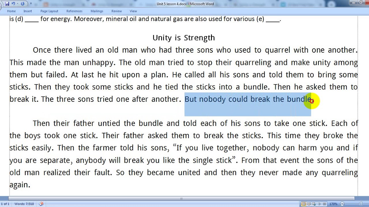 Completing Story: Unity is Strength - YouTube