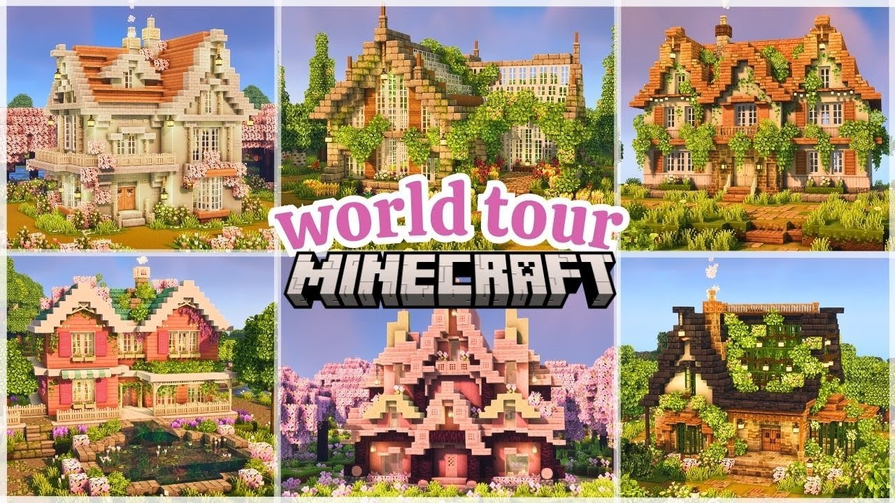15 Cozy Cottagecore Builds | Relaxing Minecraft Cottages World Tour ...