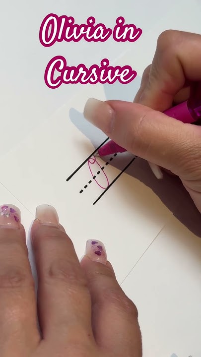 How to write "Olivia" in Cursive #cursive #cursivewriting #handwriting ...