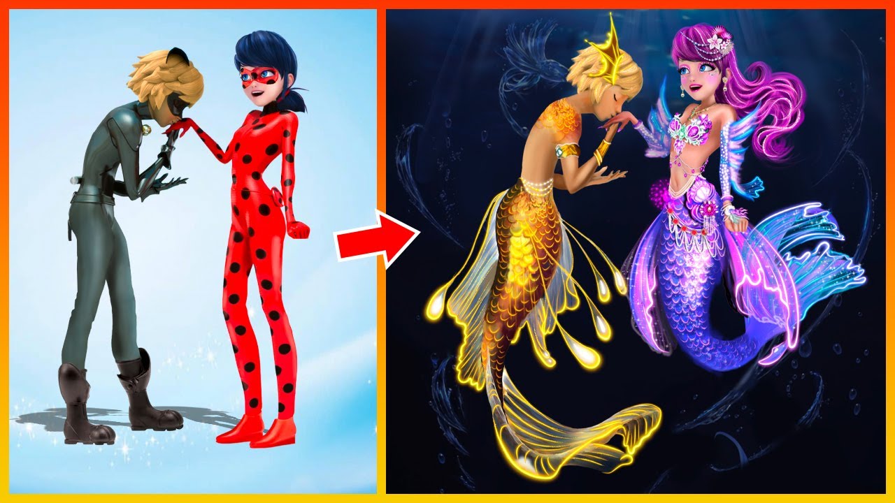 Miraculous Ladybug Glow Up Into Mermaid Princess - Miraculous ...