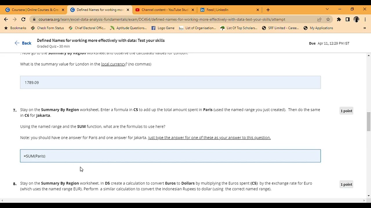 Excel Fundamentals For Data Analysis Macquarie University Coursera Excel Fundamentals For Data Analysis Macquarie University Coursera