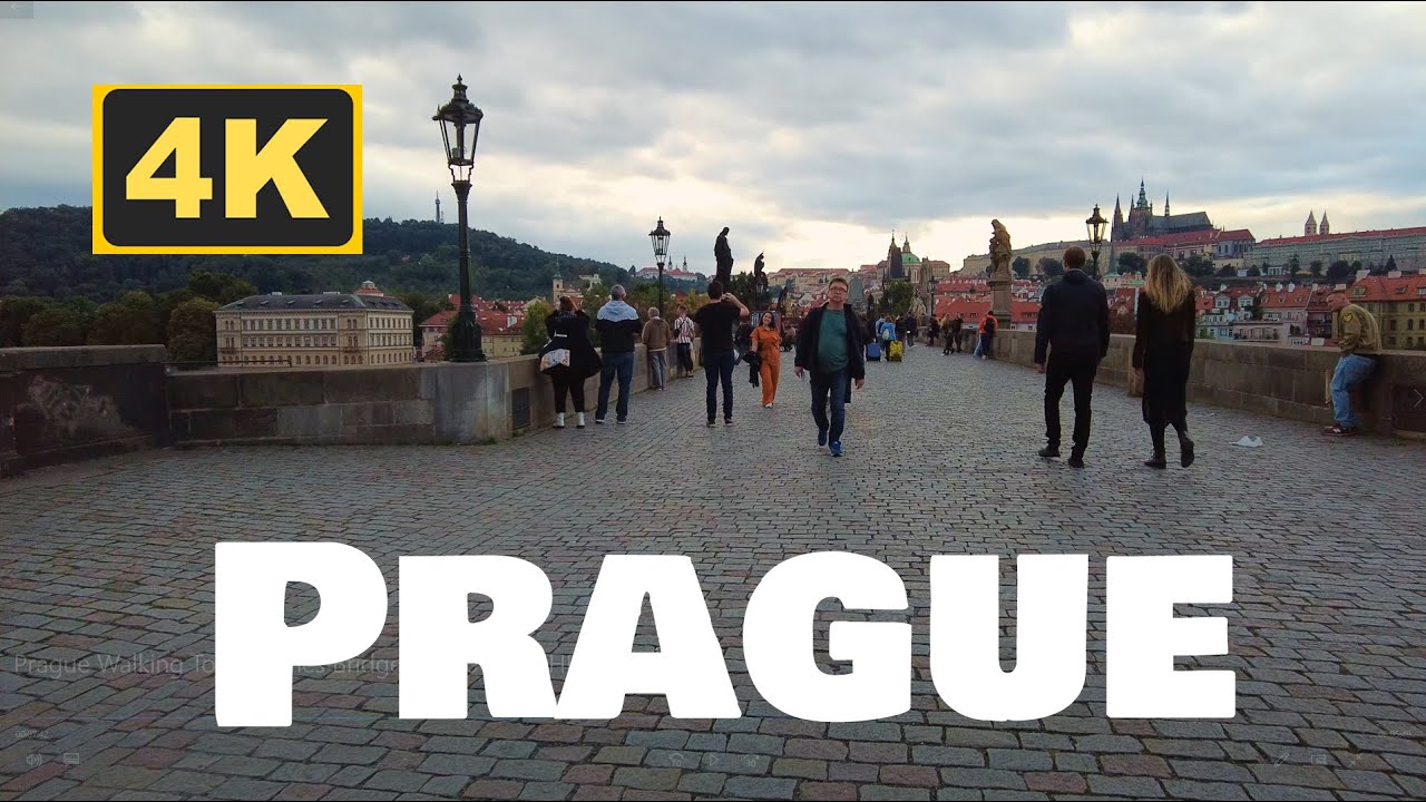 Prague, Walking Tour, Charles Bridge, 4K, 60FPS, UHD - YouTube
