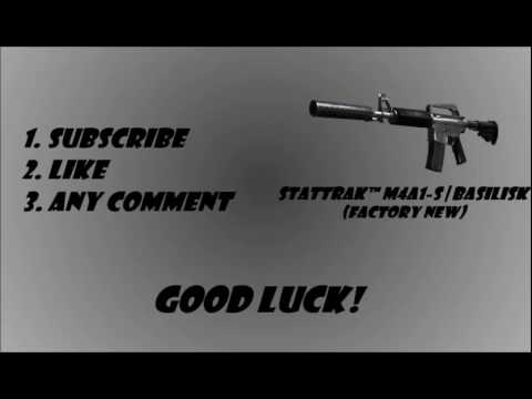 CS GO Giveaway M4A1 S Stattrak Basilisk Factory New - YouTube