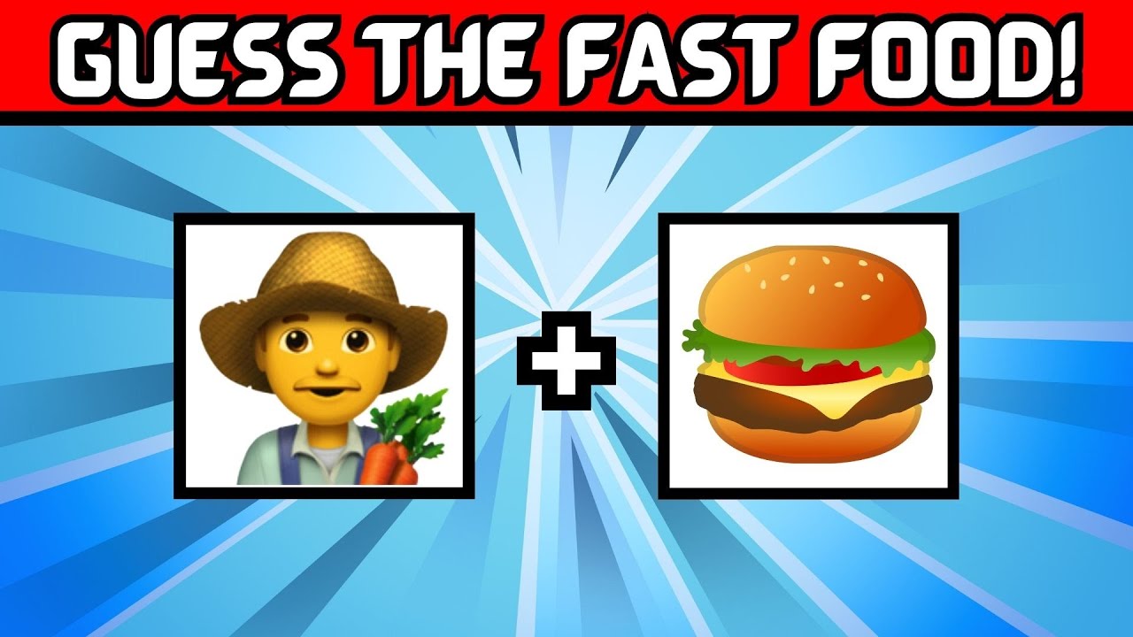 GUESS THE FAST FOOD CHAIN BY EMOJI! - YouTube