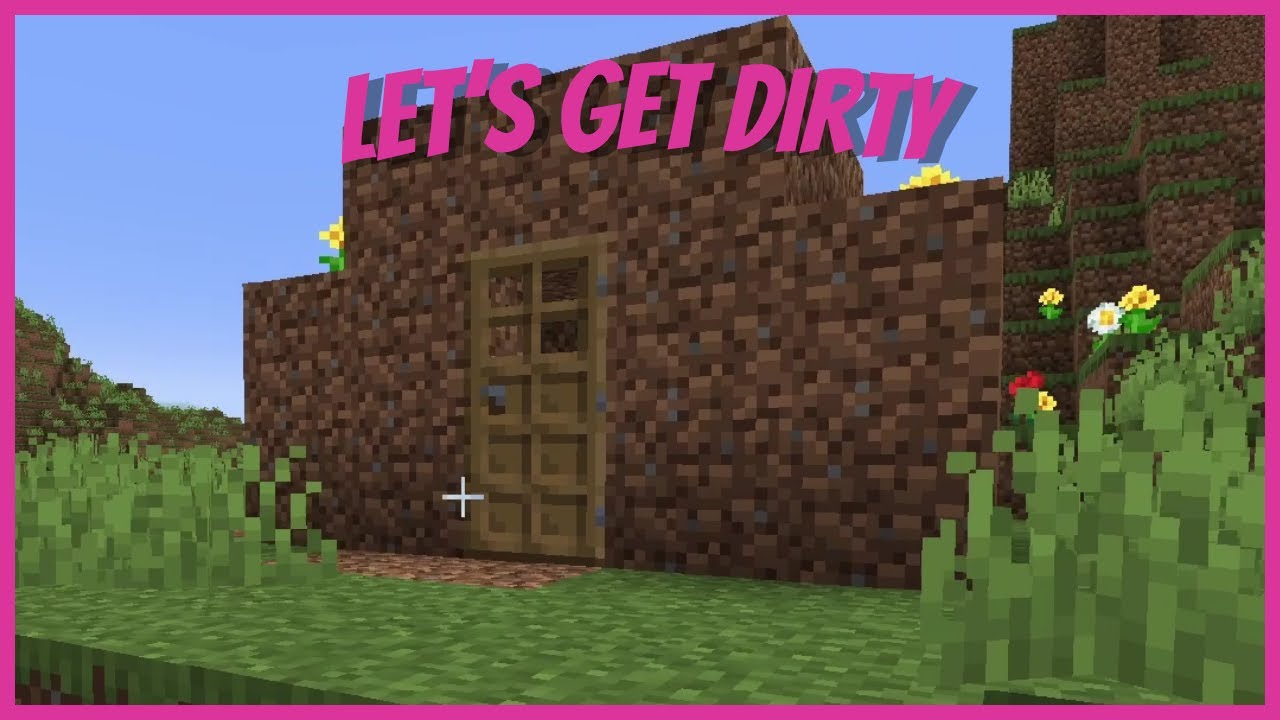 Minecraft Dirt House - Super Easy Build Tutorial - YouTube