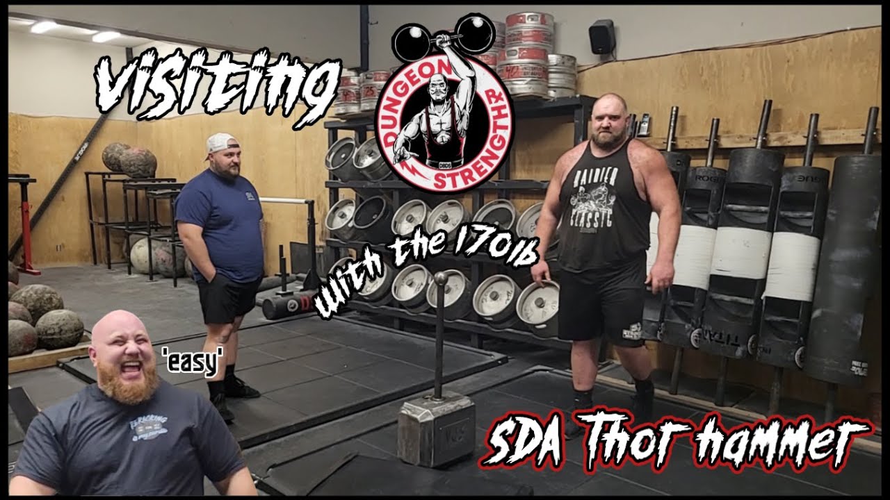 THOR HAMMER with Lucas Hatton and Dungeon Strength RX // *TESTING THE ...
