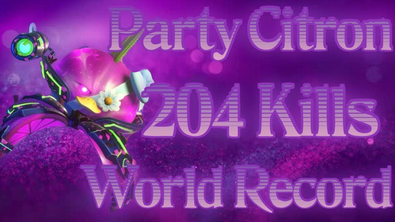 Party Citron 204 Kills PS World Record | Plants vs Zombies Garden ...