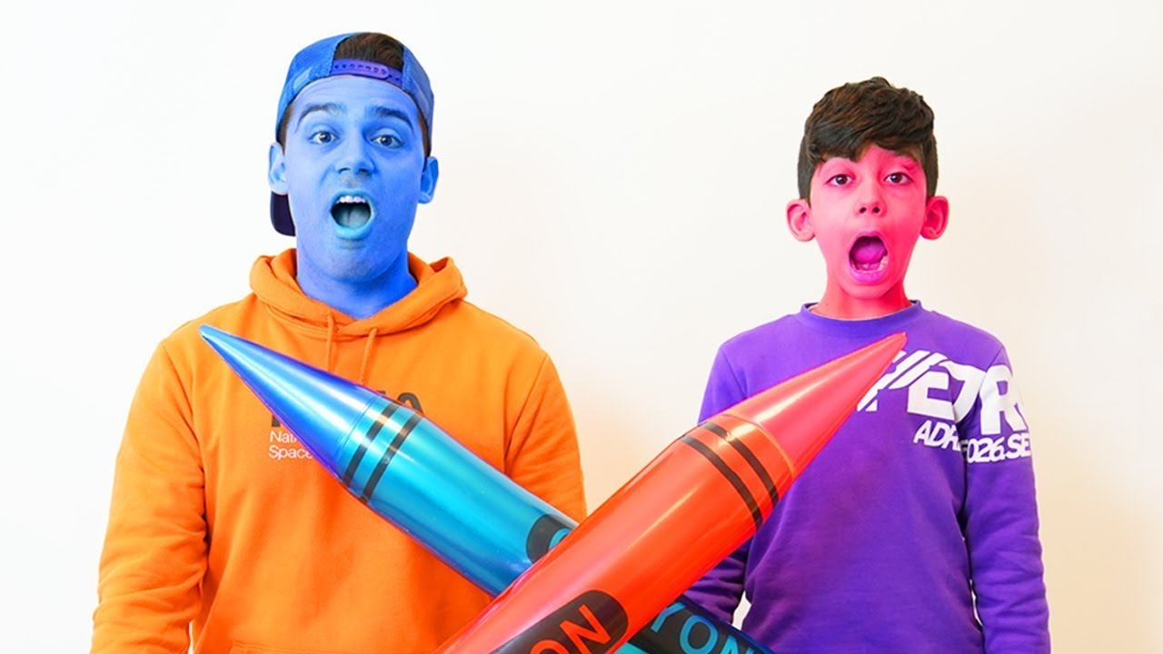 Jason और Alex रंग सीखें, और आकर्षित करना सीखें | बच्चों के लिए शैक्षिक ...