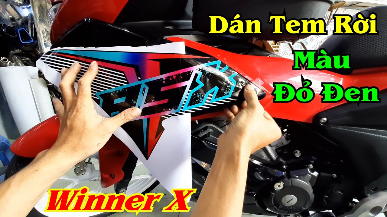 Cách Dán Tem Rời Cho Winner X Đỏ Đen Đẹp - YouTube