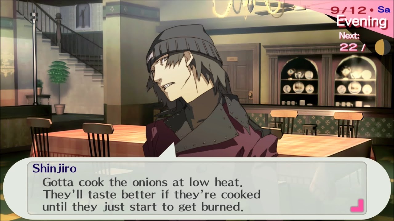 PERSONA 3 ♀ - 35 - [Shinjiro's Cooking] - YouTube