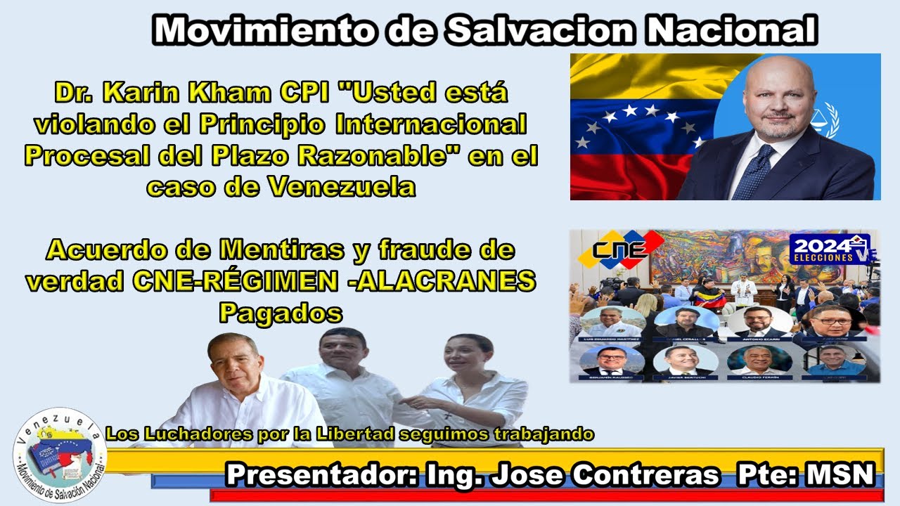 Dr. Karin Kham usted está violando el Principio Internacional del Plazo ...