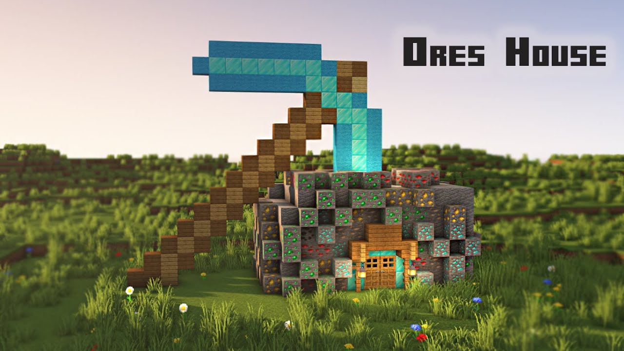 #Minecraft Ores House Build Tutorial #minecraft - YouTube