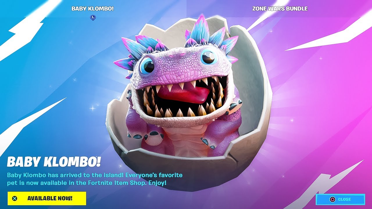 BABY KLOMBO Added in Fortnite UPDATE! - YouTube