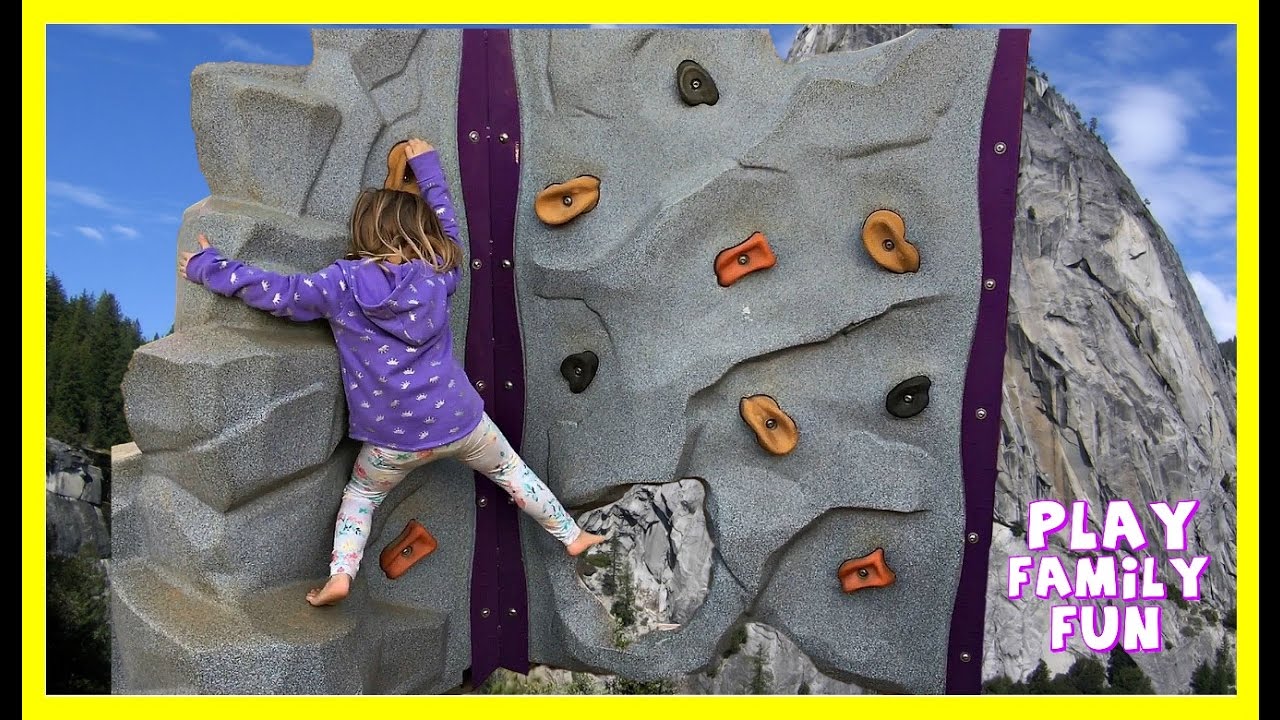Playing Outside Rock Climbing Fun at the Park!! - YouTube