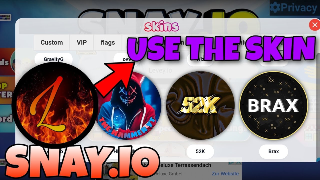 MY OWN SKIN🤩🎉 (SNAY.IO) - YouTube