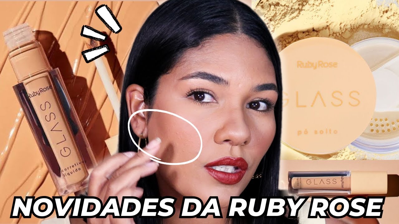 *NOVA MARCA DA RUBY ROSE* testei produtos da linha GLASS by RUBY ROSE # ...