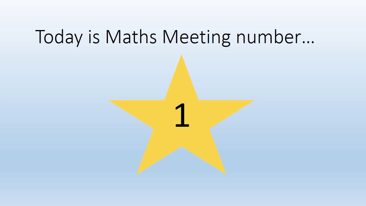 EYFS Maths Meetings Explained - YouTube
