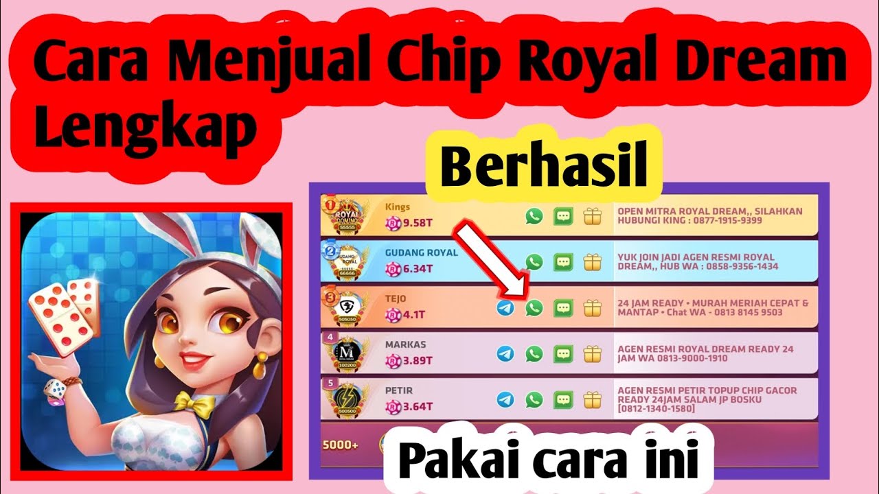 Cara Menjual Royal Dream | Cara Jual Royal Dream - YouTube