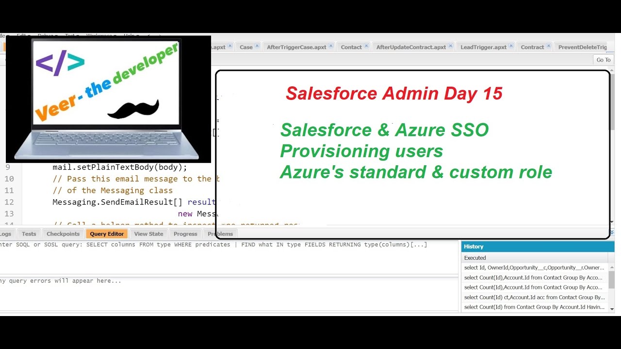 Day 15 Azure & SFDC SSO, Provisioning users Azure's standard & custom ...
