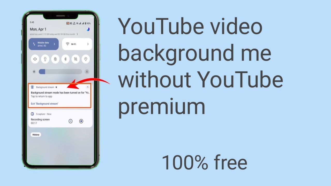 YouTube video background me without YouTube premium 100% free - YouTube