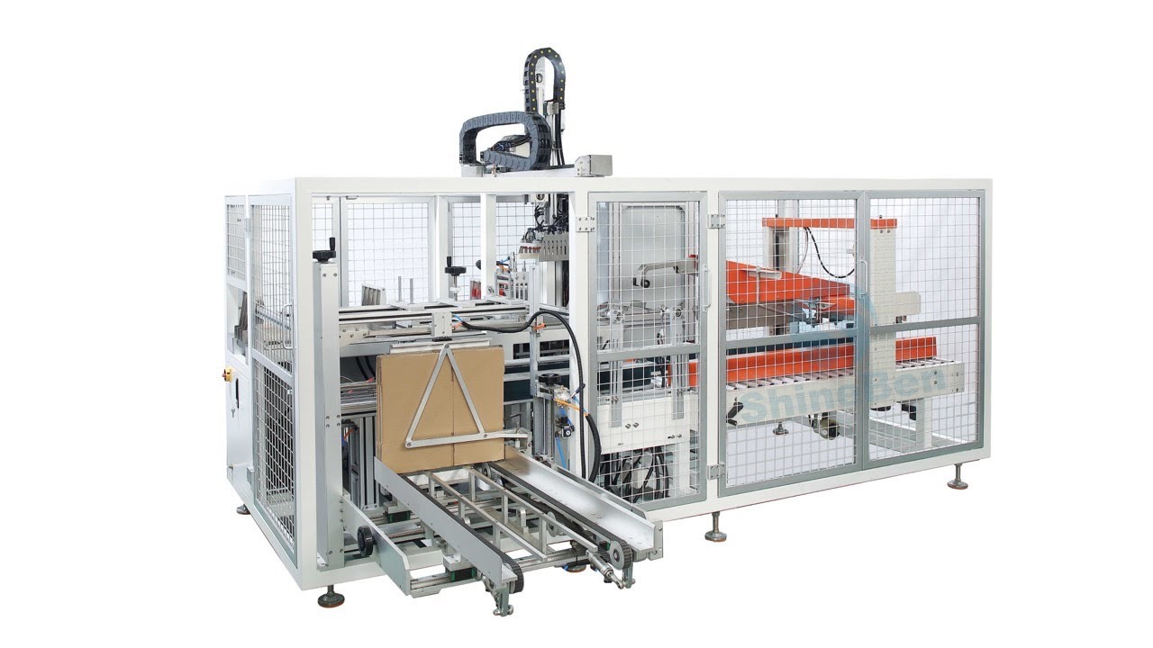 Top Load Case Packer Case erecting loading sealing machine case packing ...