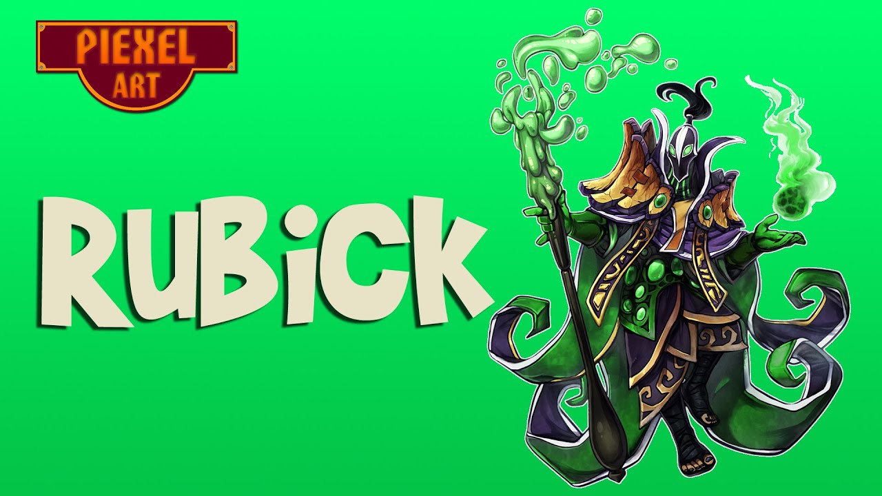 Rubick (Dota 2) [Minecraft Pixel Art] - YouTube