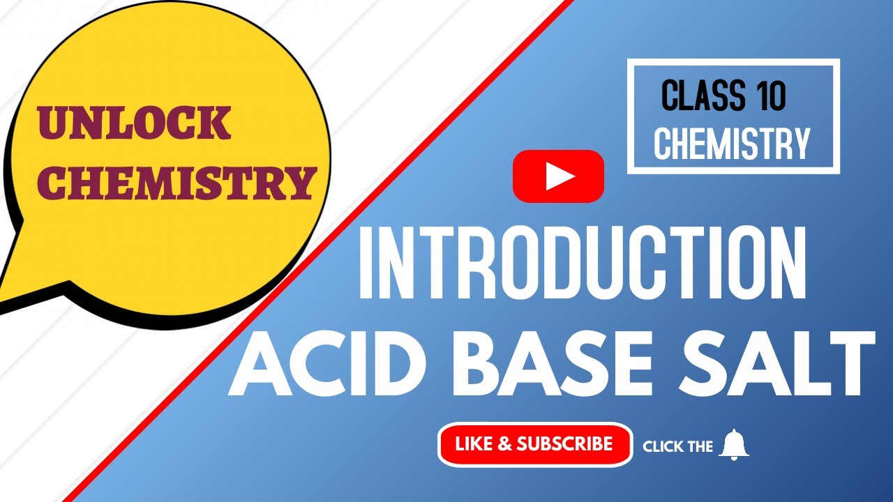 Acids and Bases and Salts - Introduction | Chemistry | - YouTube