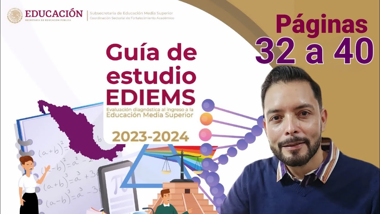 Guia Ediems 2023 Español paginas 32 a 40 contestada - YouTube