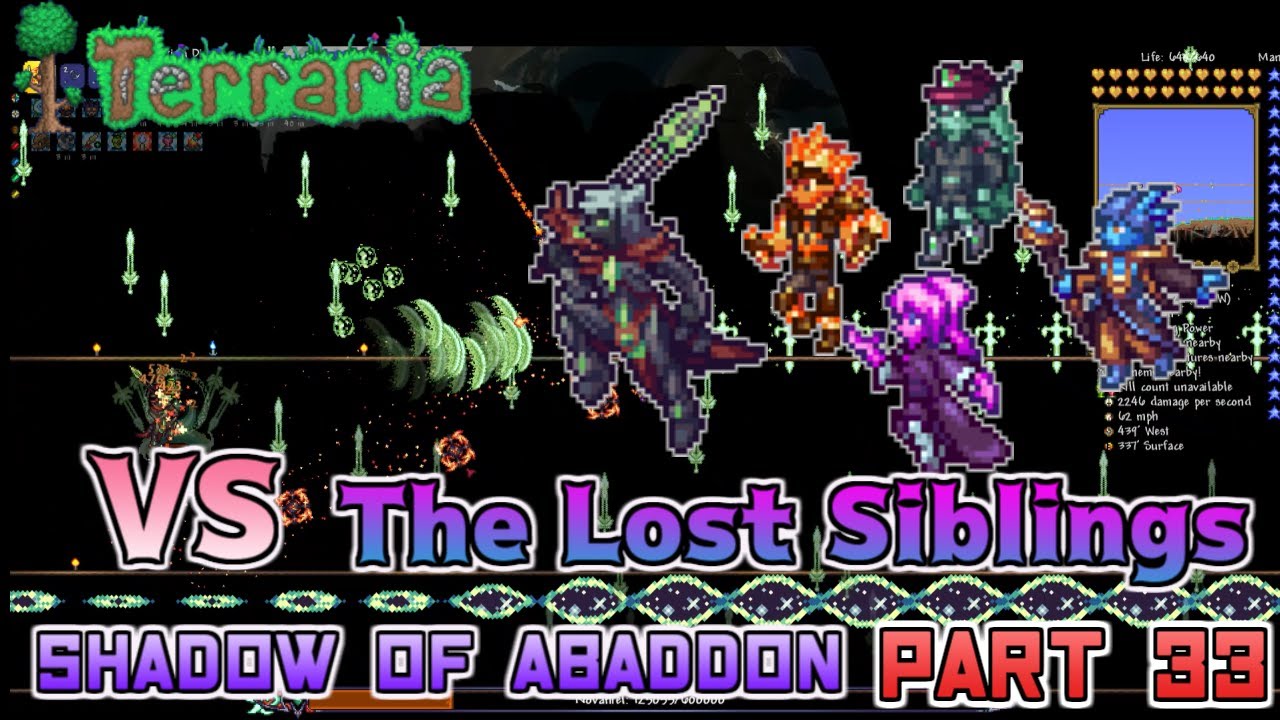 【テラリア】Shadows of Abaddon 攻略PART33(ボス：The Lost Siblings) - YouTube