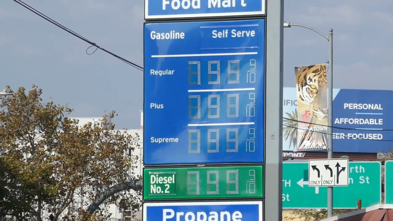 Insane Gas Prices $7.99 A Gallon Los Angeles California USA - YouTube