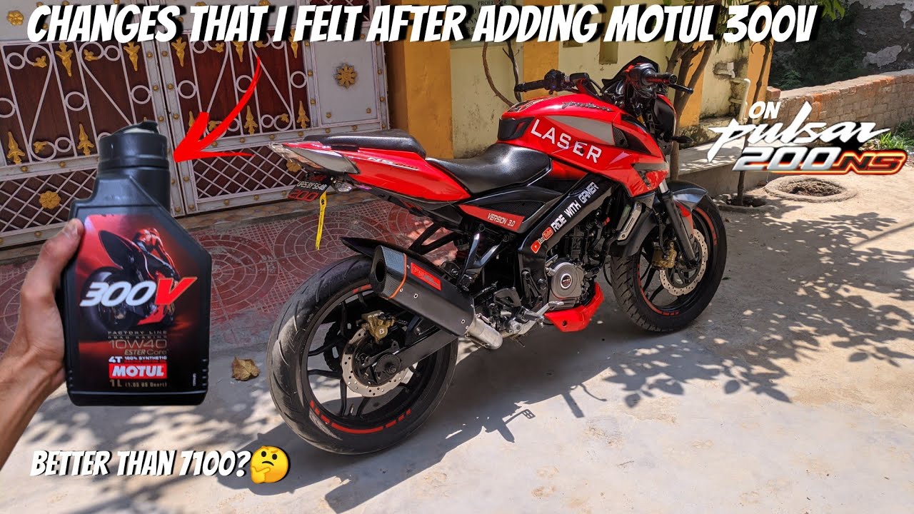 Changes that i felt after adding motul 300v engine oil in my bajaj ...