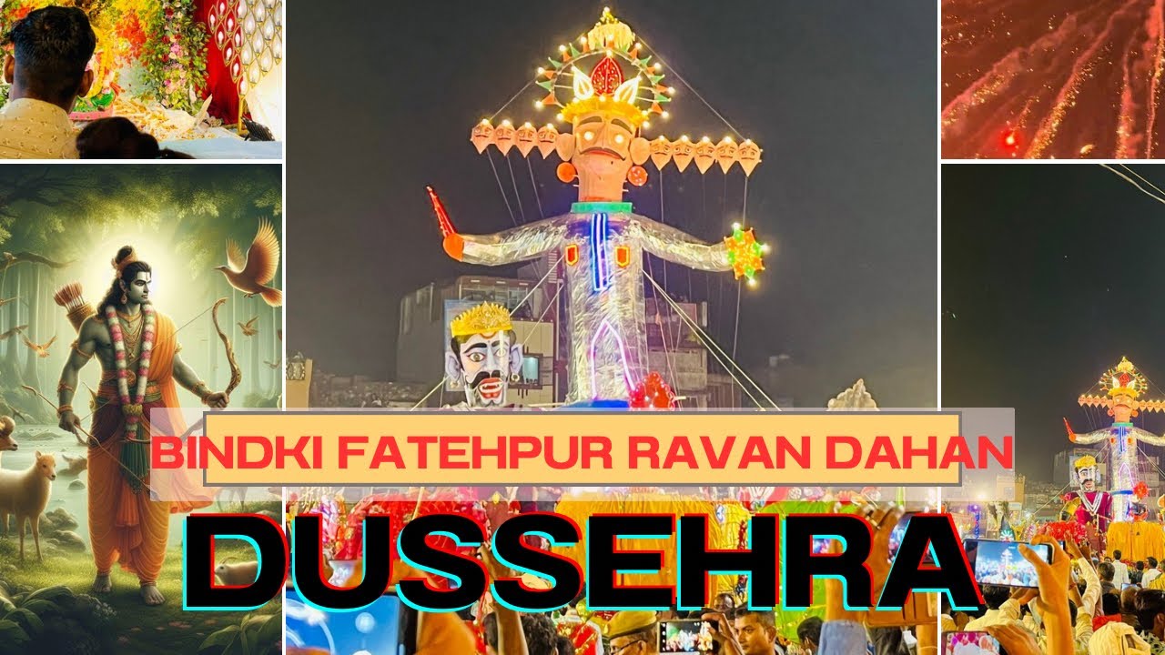 Bindki Dussehra Mela 2024 Live | Ramleela & Ravan Dahan Highlights ...