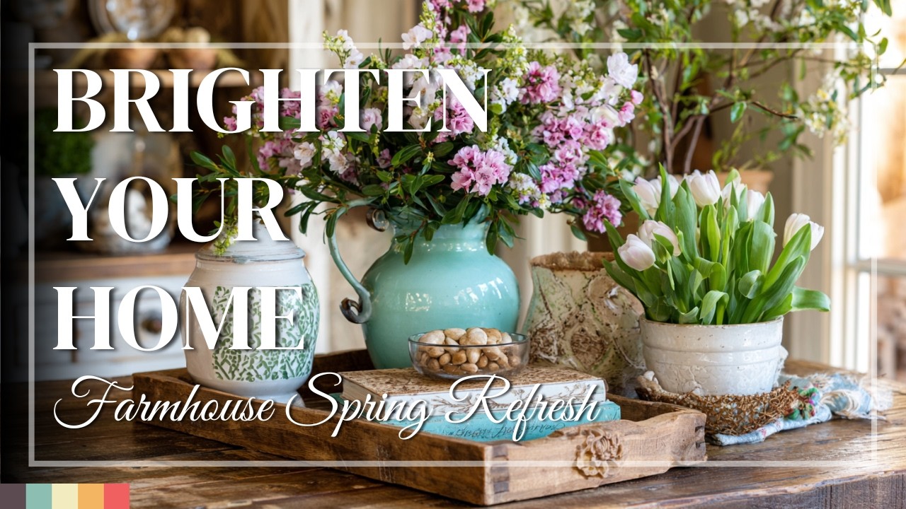 Modern Farmhouse Spring Styling Secrets 🌷 Create Bright Spaces with ...