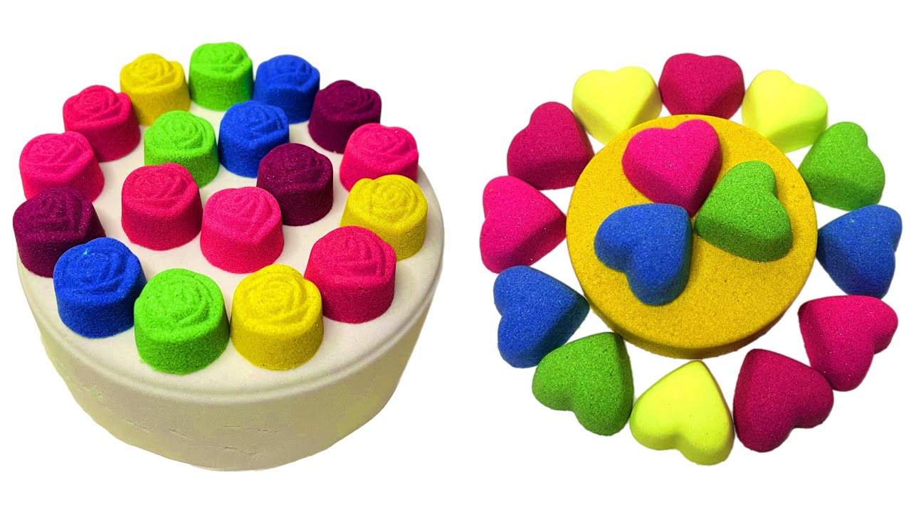 The Most Satisfying DIY Kinetic Sand Cakes - YouTube