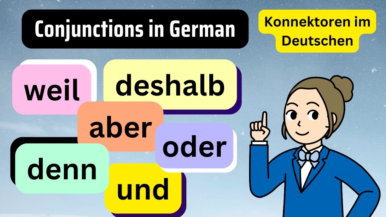 Deutsch lernen: Die wichtigsten Konjunktionen – und, oder, aber, denn ...