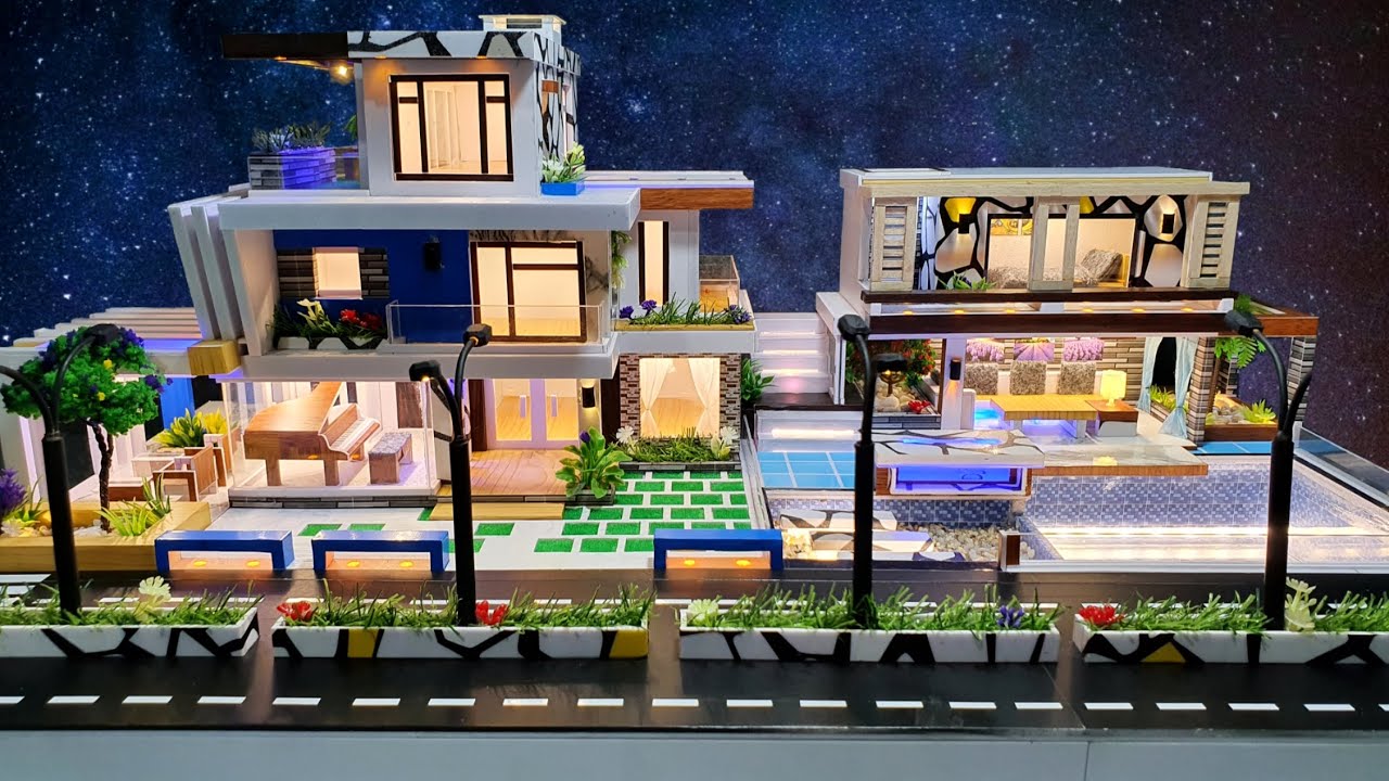 Mini House/How to Make Miniature City Model #20_TamHandmade - YouTube